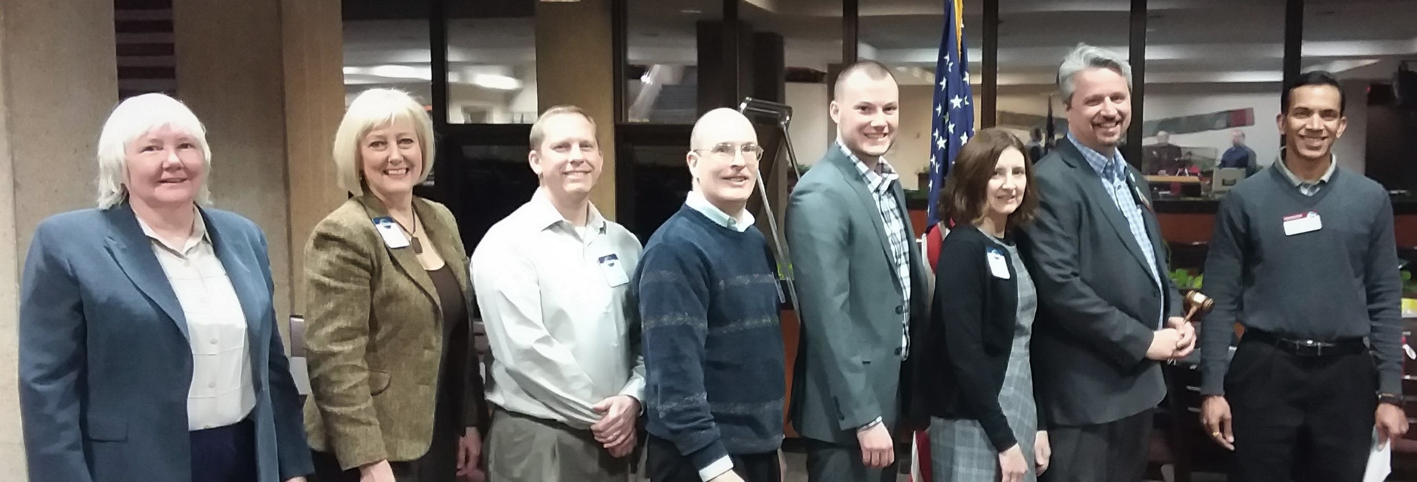 New Club Officers Installed 1/3/2018