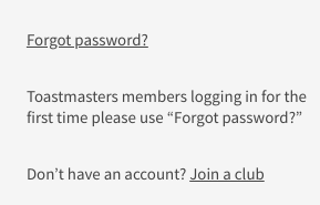 Toastmaster’s Account Setup