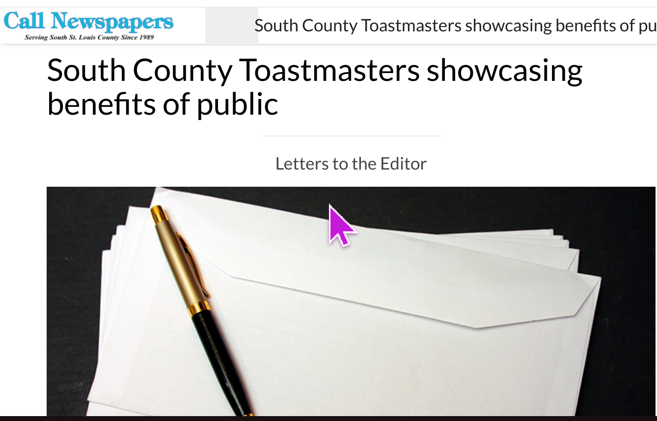 Article in Call Newspaper